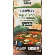 Food Lion Liquid Broth Concentrate, Vegetable: Calories, Nutrition ...