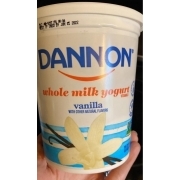 Dannon Yogurt, Whole Milk, Vanilla: Calories, Nutrition Analysis & More ...