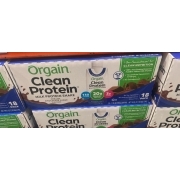 Orgain Clean Protein Protein Shake, Grass Fed, Creamy Chocolate Fudge ...