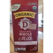 Simply Nature Whole Milk, Organic: Calories, Nutrition Analysis & More ...