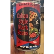 Trader Joe's Cuban Style Black Beans: Calories, Nutrition Analysis & More | Fooducate