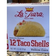 La Tiara Taco Shells, Yellow Corn, Authentic Mexican: Calories ...