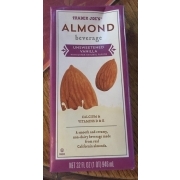 Trader Joe's Almond Beverage, Unsweetened Vanilla: Calories, Nutrition Analysis & More | Fooducate