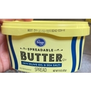 Kroger Butter, Spreadable, Olive Oil & Sea Salt: Calories, Nutrition ...