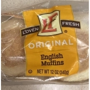 L'oven Fresh English Muffins, Original: Calories, Nutrition Analysis ...