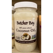 Butcher Boy Coconut Oil, 100% Pure Refined: Calories, Nutrition ...