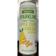 Trader Joe's Apple Cider Vinegar Beverage, Sparkling Ginger+Lemon, Organic: Calories, Nutrition ...
