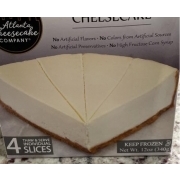 Atlanta Cheesecake Company Cheesecake, New York Style: Calories ...