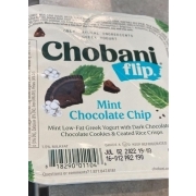 Chobani Greek Yogurt, Flip, Mint Chocolate Chip: Calories, Nutrition ...