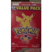 Pokemon Snacks, Fruit Flavored, Assorted Fruit Flavors: Calories ...