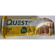 Quest Protein Bar, Lemon Cake Flavor: Calories, Nutrition Analysis ...