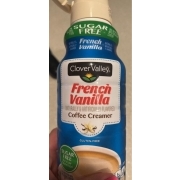 Clover Valley Coffee Creamer, French Vanilla, Sugar Free: Calories ...