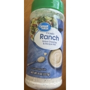 Great Value Salad Dressing & Recipe Mix, Ranch, Classic: Calories ...