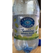 Crystal Geyser Sparkling Mineral Water, Natural Lime Flavor: Calories ...