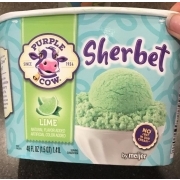 Purple Cow Sherbet, Lime: Calories, Nutrition Analysis & More | Fooducate