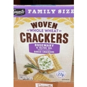 Savoritz Crackers, Whole Wheat, Woven, Rosemary & Olive Oil: Calories ...