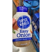 Spice World Easy Onion, Minced: Calories, Nutrition Analysis & More ...