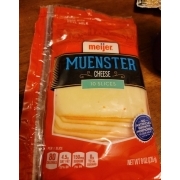 Meijer Sliced Muenster Natural Cheese: Calories, Nutrition Analysis ...