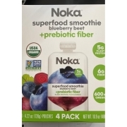 Noka Smoothie, Superfood, Blueberry Beet: Calories, Nutrition Analysis ...