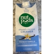 Nut pods Creamer, Almond + Coconut, French Vanilla, Unsweetened ...