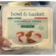 ShopRite Cheese, Mozzarella, Part Skim: Calories, Nutrition Analysis ...