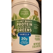 Simple Truth Protein Power Blend + Greens, Vanilla: Calories, Nutrition ...