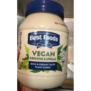Best Foods Dressing & Spread, Vegan: Calories, Nutrition Analysis ...