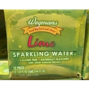 Wegmans Sparkling Water, Calorie Free, Lime: Calories, Nutrition ...