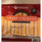 Member's Mark Cheese, Sharp Cheddar: Calories, Nutrition Analysis ...
