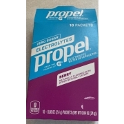 Propel Electrolyte Water Beverage Mix, Berry: Calories, Nutrition ...