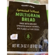 Trader Joe's Bread, Sprouted Multi-Grain: Calories, Nutrition Analysis & More | Fooducate