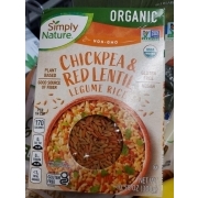 Simply Nature Rice, Legume, Chickpea & Red Lentil: Calories, Nutrition ...