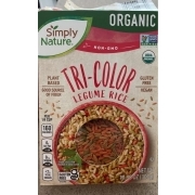 Simply Nature Legume Rice, Tricolor, Organic: Calories, Nutrition ...
