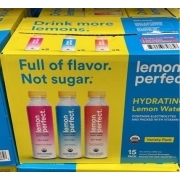 Lemon Perfect Lemon Water, Hydrating, Variety Pack: Calories, Nutrition ...