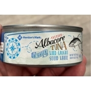 Member's Mark Albacore Tuna, Wild Caught, Solid White: Calories ...