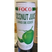 Foco Coconut Juice: Calories, Nutrition Analysis & More | Fooducate