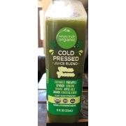 Simple Truth Organic Cold Pressed Juice Blend, Citrus Greens: Calories ...