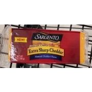 Sargento Cheese, Natural, Extra Sharp Cheddar: Calories, Nutrition ...