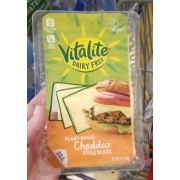 Vitalite Cheese, Cheddar Style Slices, Plant-Based: Calories, Nutrition ...