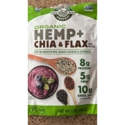 Hemp Foods Hemp + Chia + Flax, Organic: Calories, Nutrition Analysis ...