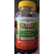 Spring Valley Gummy, Elderberry, Kids: Calories, Nutrition Analysis ...