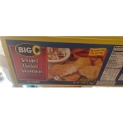 Big C Tenderloins, Chicken, Breaded: Calories, Nutrition Analysis ...