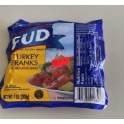 Fud Turkey Franks, Smoke Flavor Added: Calories, Nutrition Analysis ...