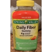 Spring Valley Daily Fiber Gummy: Calories, Nutrition Analysis & More ...