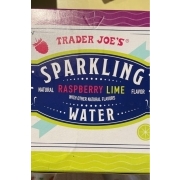 Trader Joe's Sparkling Water, Raspberry Lime: Calories, Nutrition Analysis & More | Fooducate