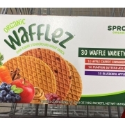 Sprout Organic Wafflez, Wheat Snack, Stone Ground, Oven Baked: Calories ...