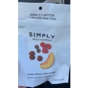 Simply Gum Inc Gummies, Chewy, Made With Fruit: Calories, Nutrition ...