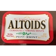 Altoids Mints, Peppermint: Calories, Nutrition Analysis & More | Fooducate
