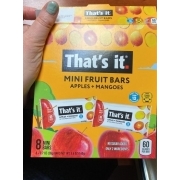 That's It Fruit Bars, Mini, Apple + Mangoes: Calories, Nutrition ...