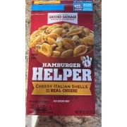 Helper Hamburger Cheesy Italian Shells, Made With Real Cheese: Calories ...